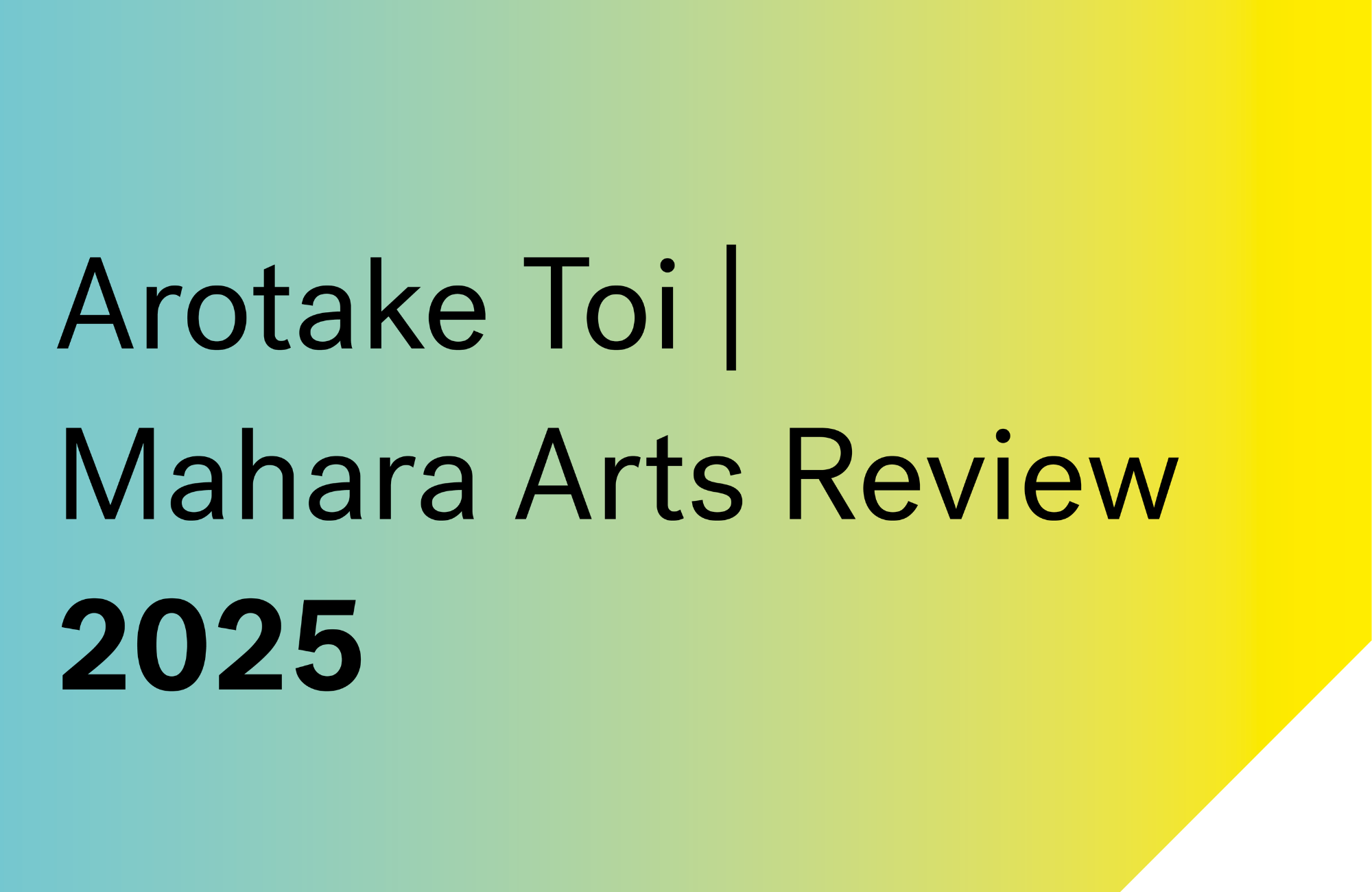 Arotake Toi | Mahara Arts Review